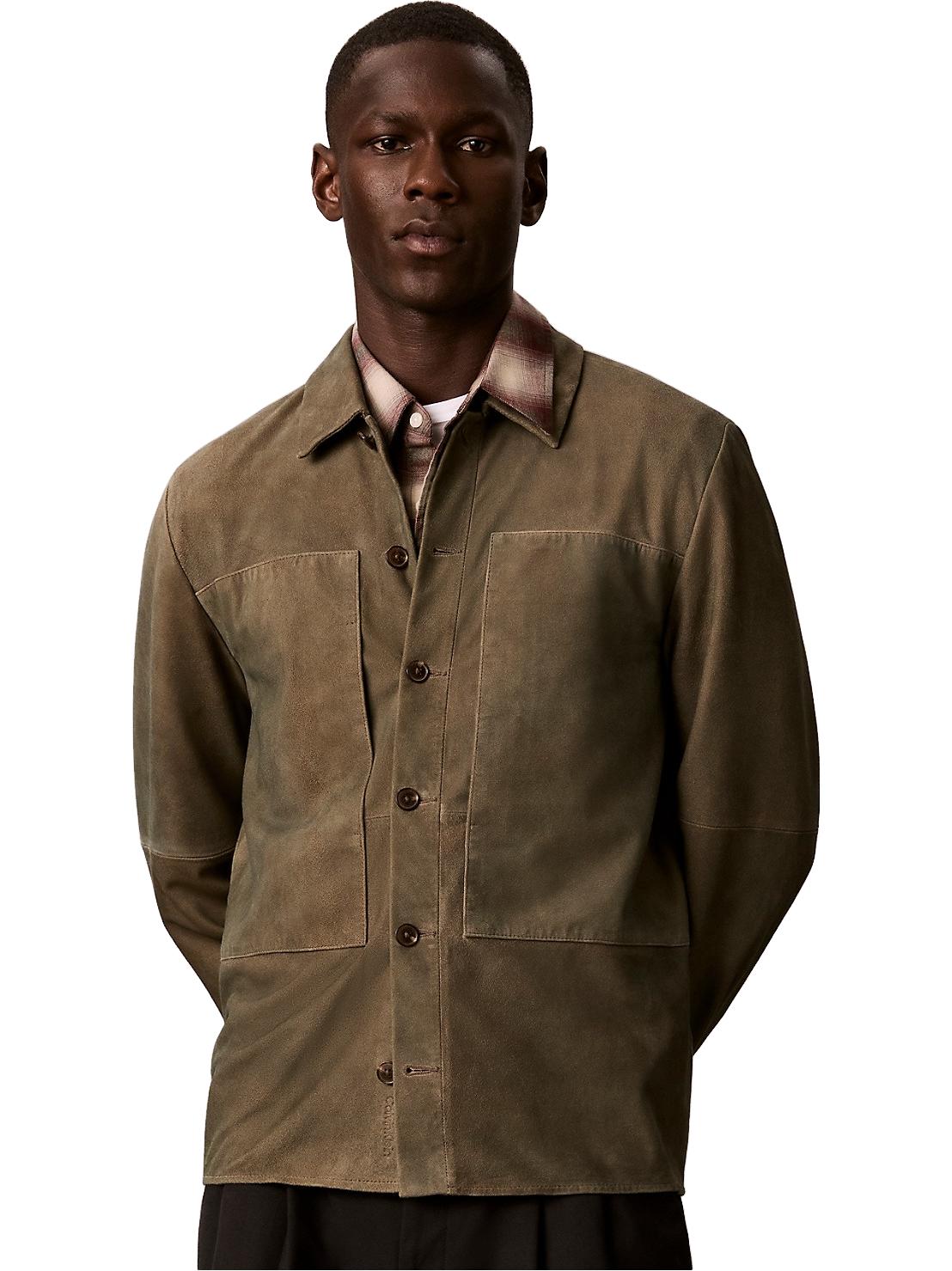 CALVIN KLEIN Calvin Klein Suede Shirt Jacket